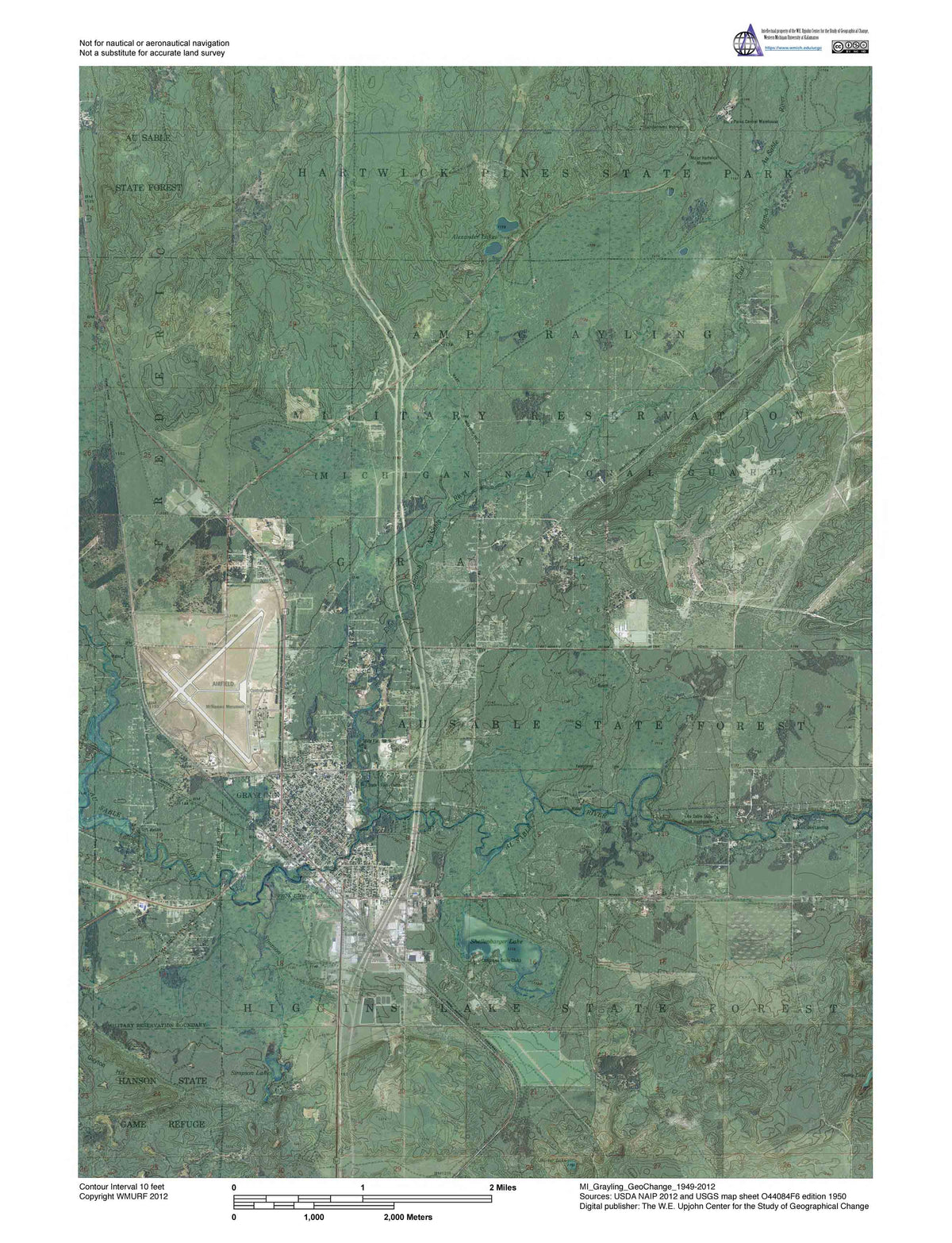Hartwick Pines State Park, Michigan (Bundle) Map by Western Michigan ...