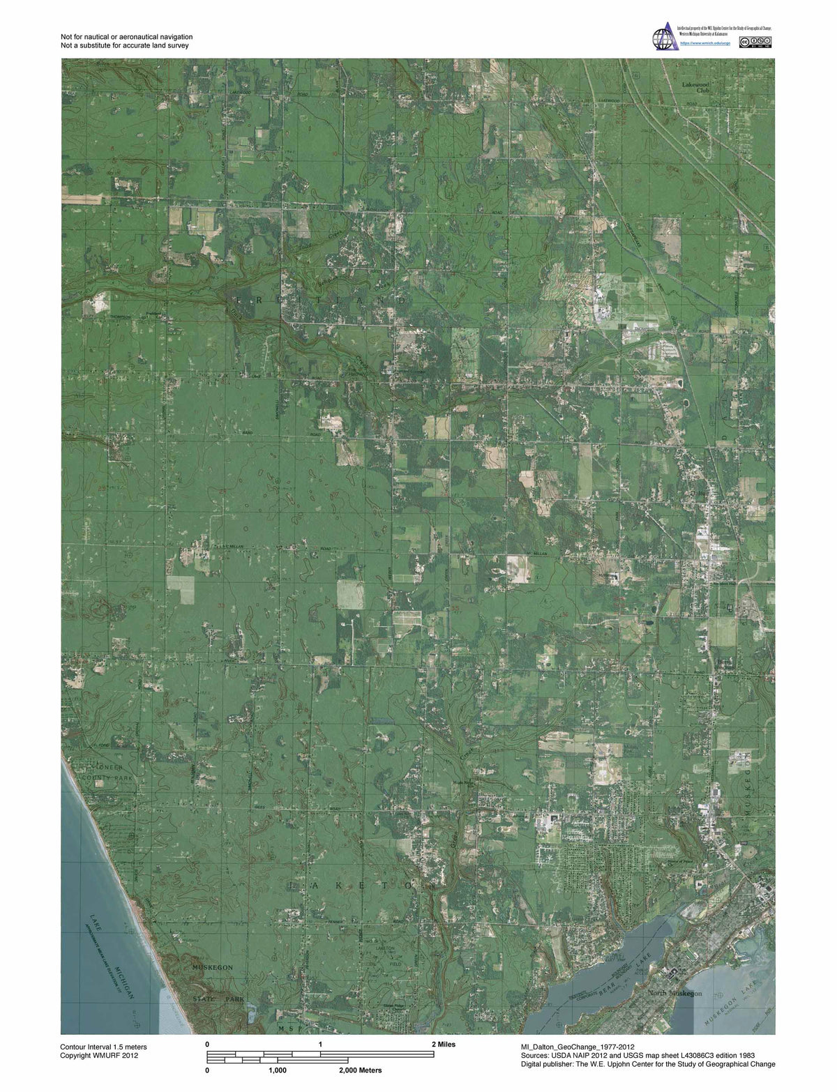 Muskegon State Park, Michigan (Bundle) Map by Western Michigan ...