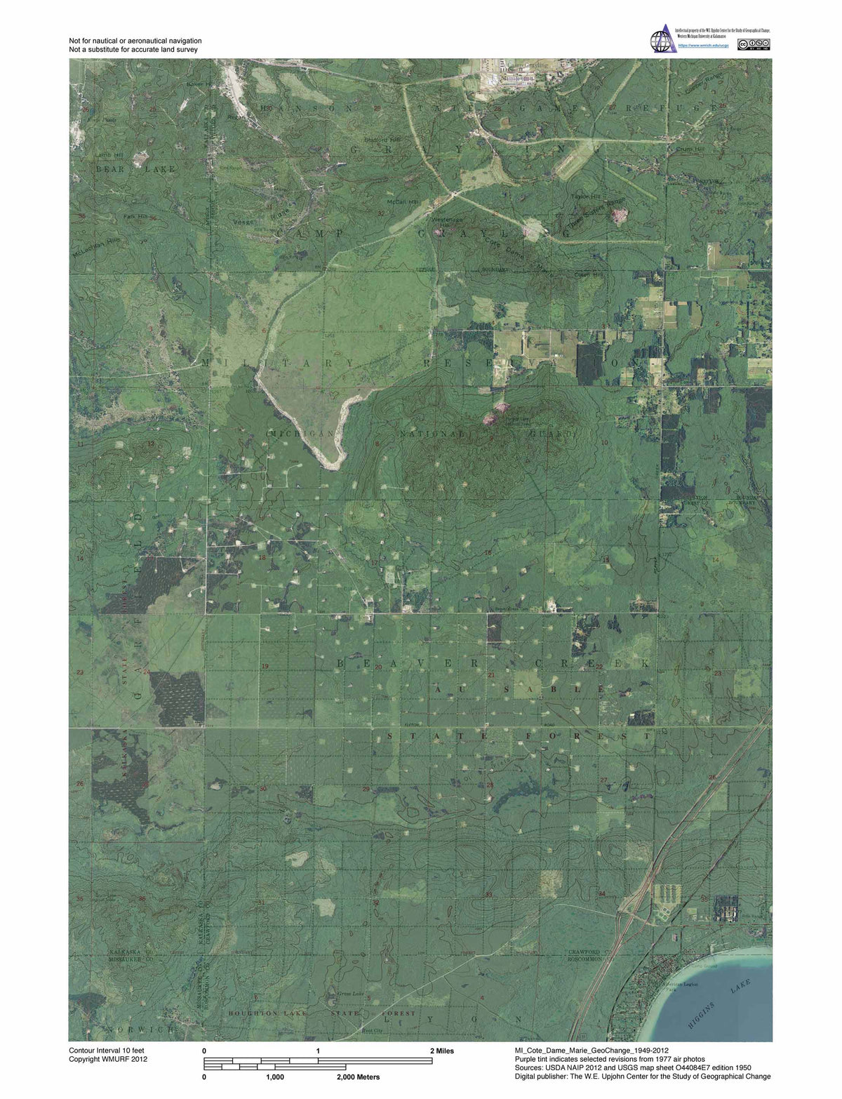 North Higgins Lake State Park, Michigan (Bundle) Map by Western ...