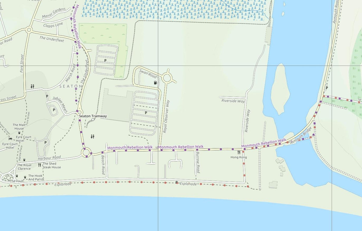 Seaton and Lyme Regis Map by Paul Johnson - Offline Maps | Avenza Maps