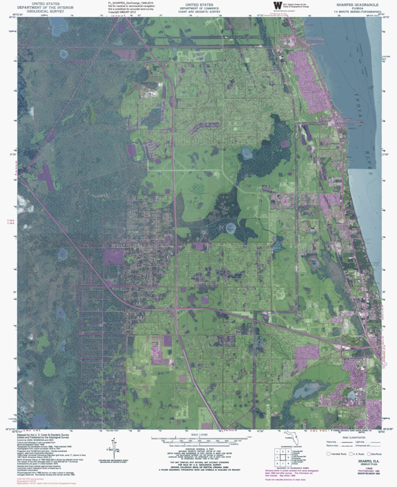 FL-SHARPES: GeoChange 1948-2010 Map by Western Michigan University ...