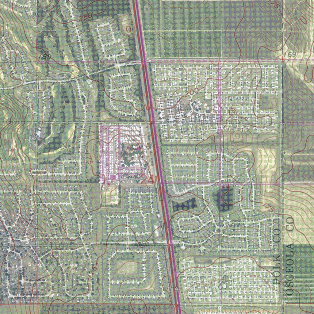FL-LAKE LOUISA SW: GeoChange 1957-2010 Map by Western Michigan ...