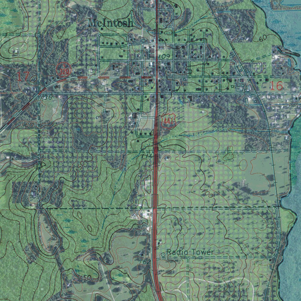 FL-MCINTOSH: GeoChange 1966-2010 Map by Western Michigan University ...