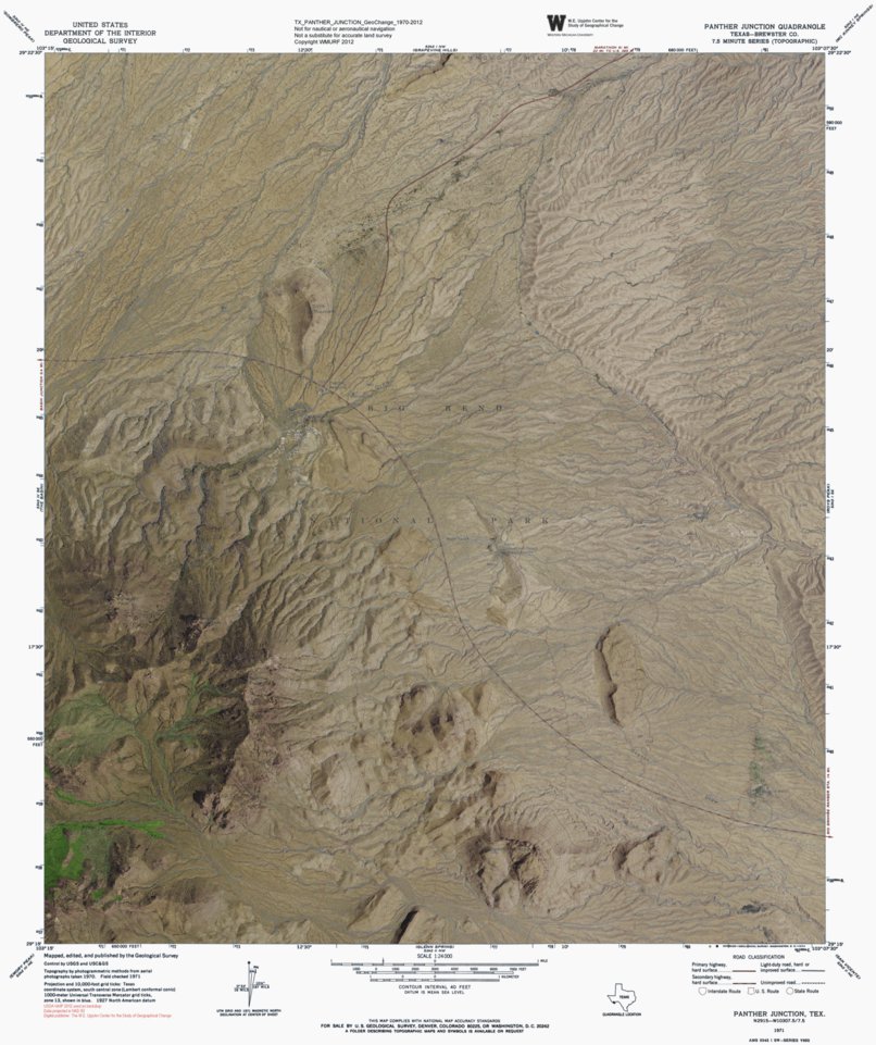 TX-PANTHER JUNCTION: GeoChange 1970-2012 Map by Western Michigan ...