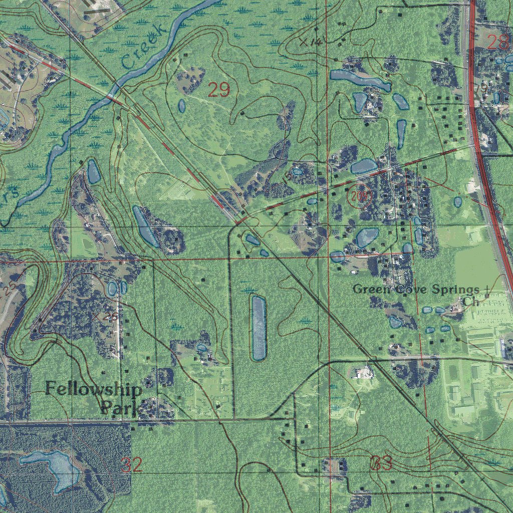 FL-FLEMING ISLAND: GeoChange 1947-2010 Map by Western Michigan ...