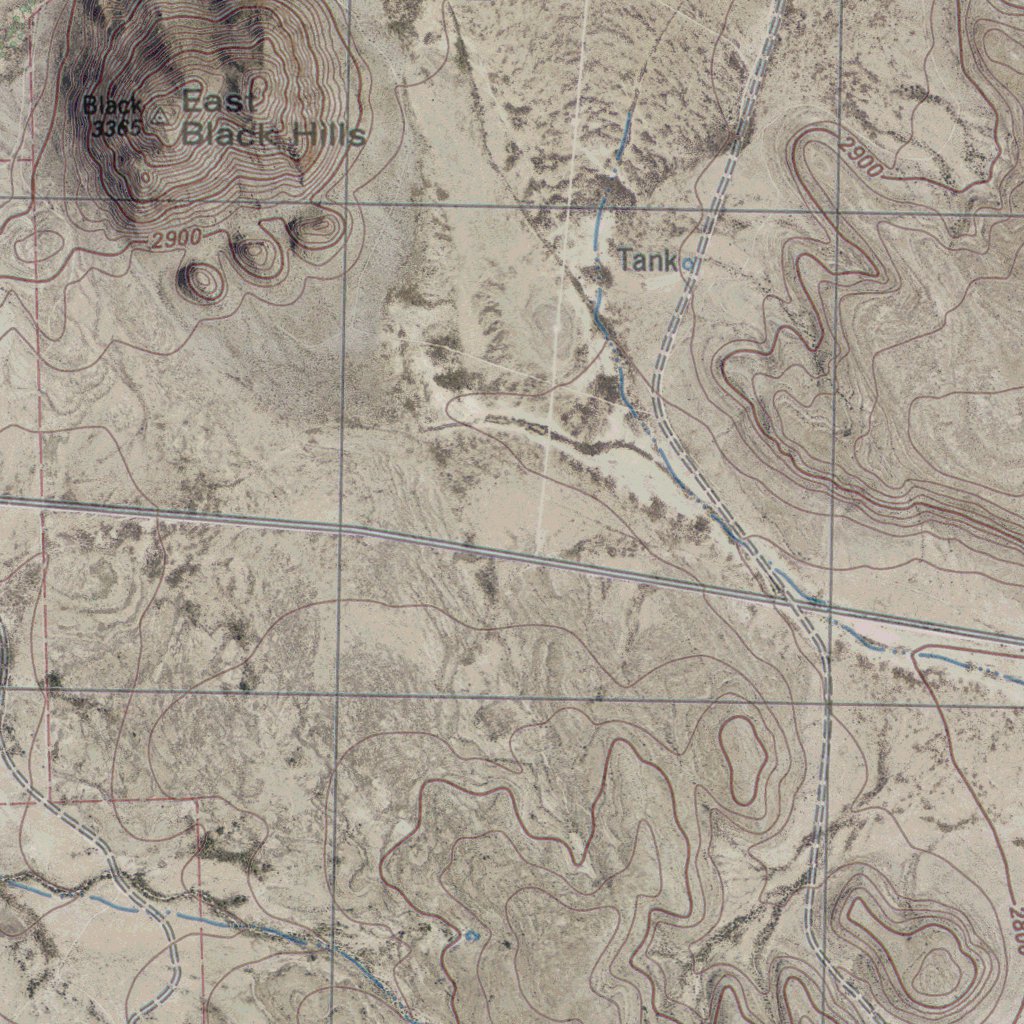 TX-YELLOW HOUSE PEAK: GeoChange 1974-2012 Map by Western Michigan ...