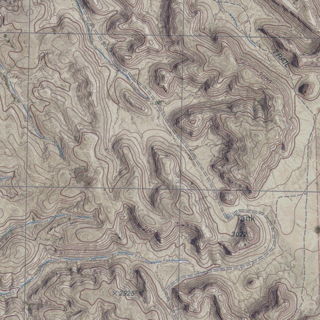 TX-YELLOW HOUSE PEAK: GeoChange 1974-2012 Map by Western Michigan ...