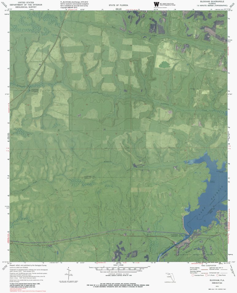 FL-BLOXHAM: GeoChange 1970-2010 Map by Western Michigan University ...
