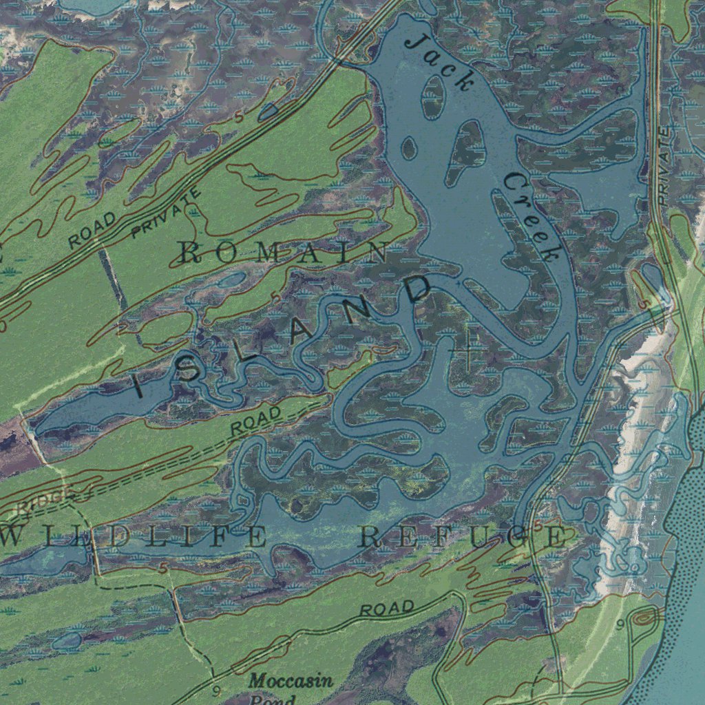 SC-BULL ISLAND: GeoChange 1957-2011 Map by Western Michigan University ...