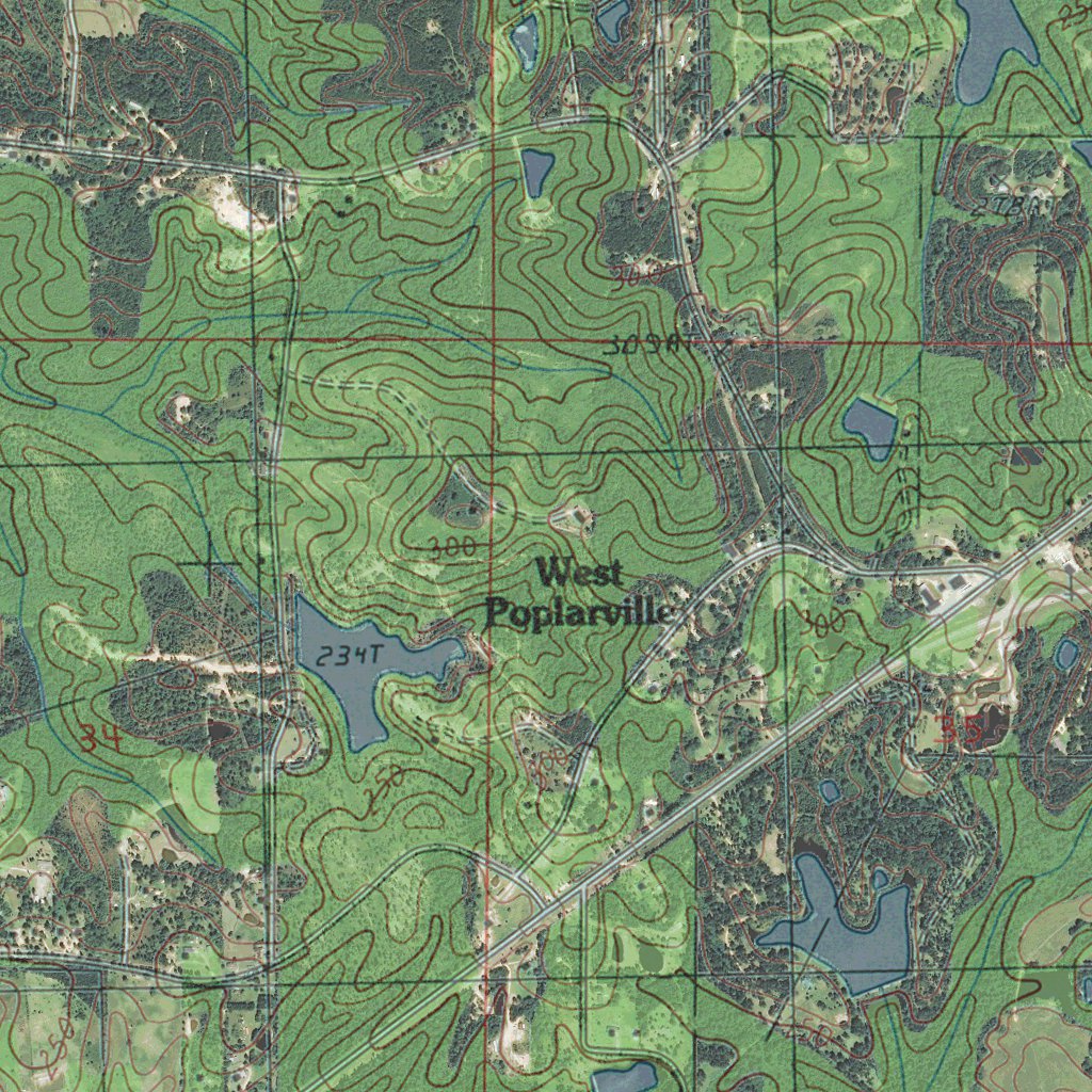 MS-POPLARVILLE: GeoChange 1982-2012 Map by Western Michigan University ...