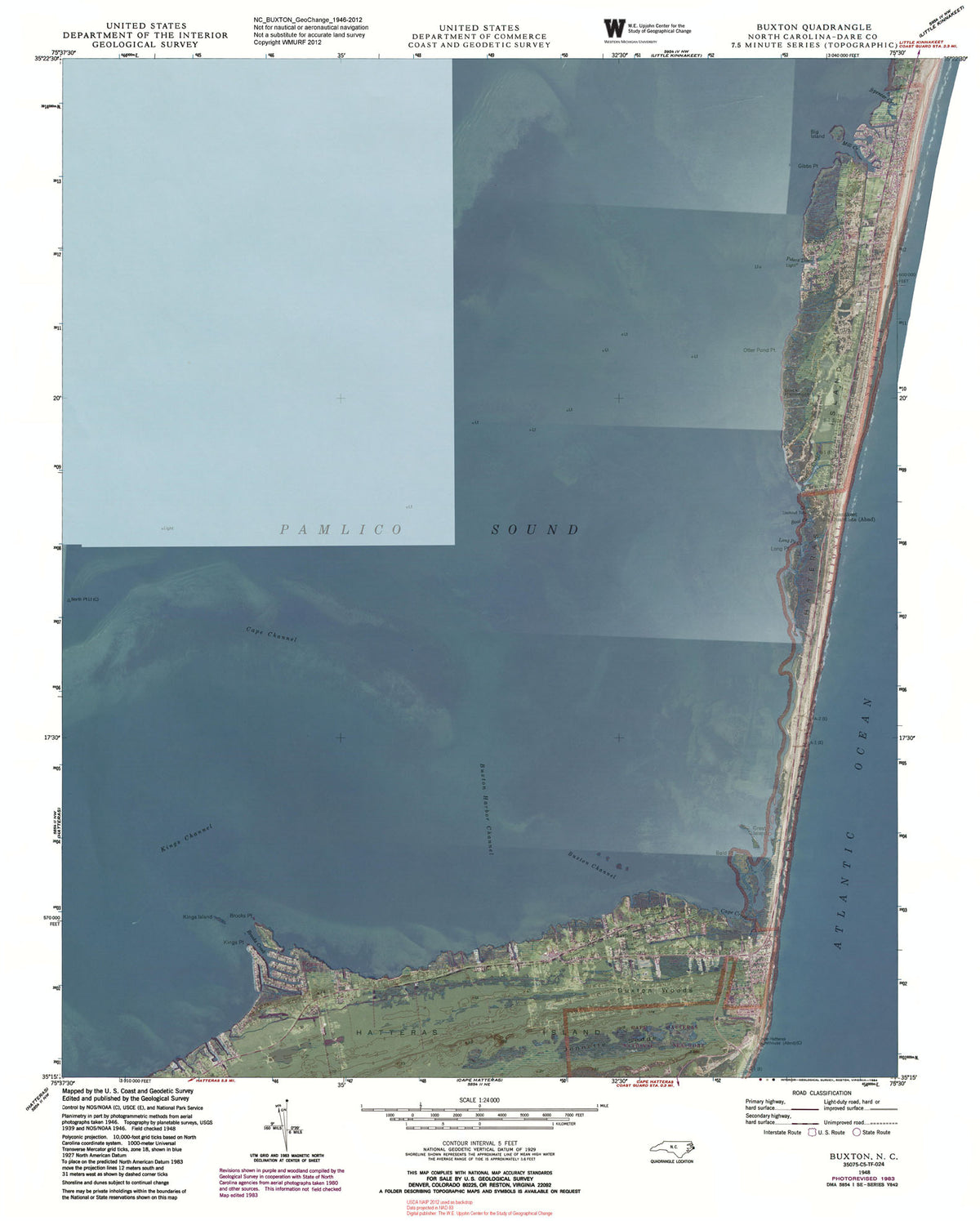 Cape Hatteras National Seashore (Bundle) Map by Western Michigan ...