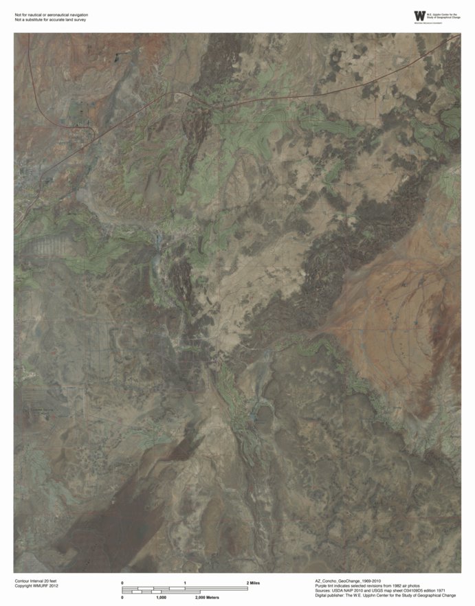AZ-Concho: GeoChange 1969-2010 Map by Western Michigan University ...