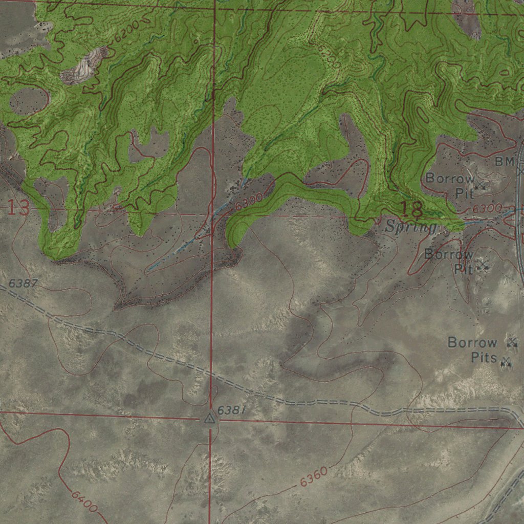 AZ-Lyman Lake SW: GeoChange 1969-2010 Map by Western Michigan ...