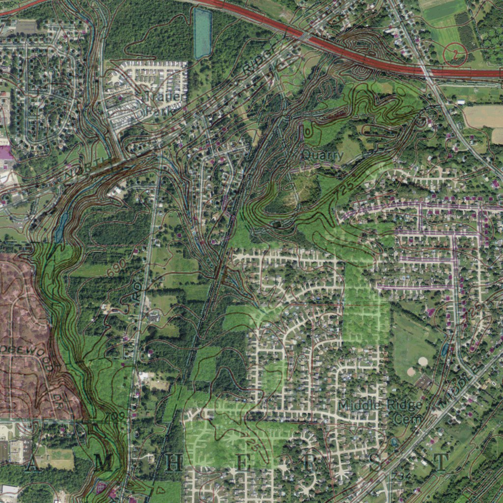OH-Lorain: GeoChange 1969-2011 Map by Western Michigan University ...