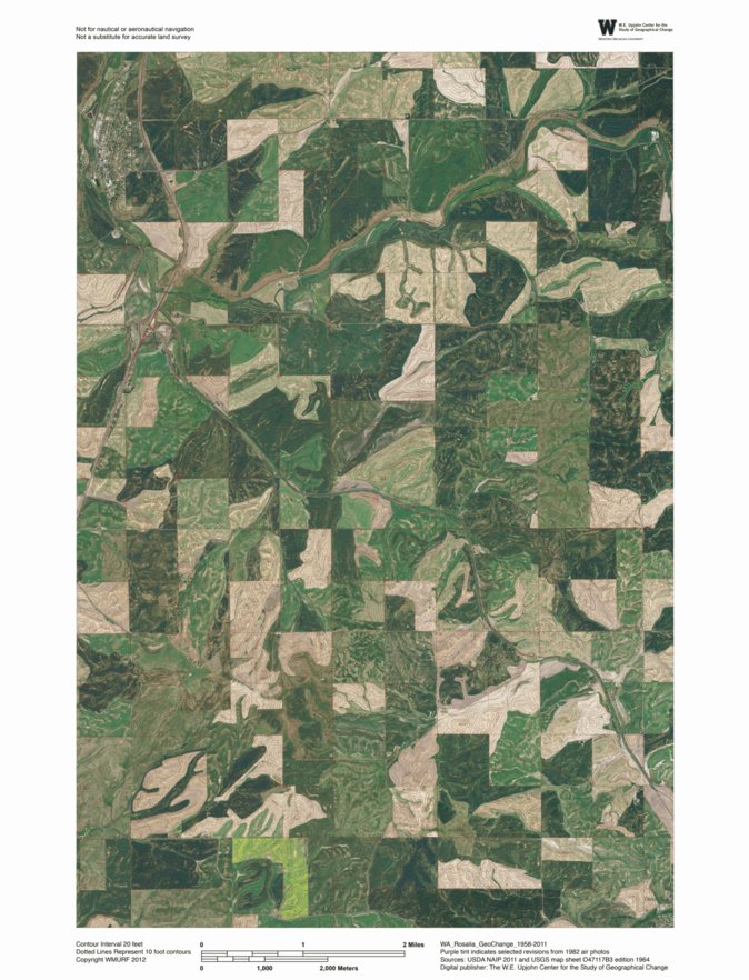 WA-Rosalia: GeoChange 1958-2011 Map by Western Michigan University ...