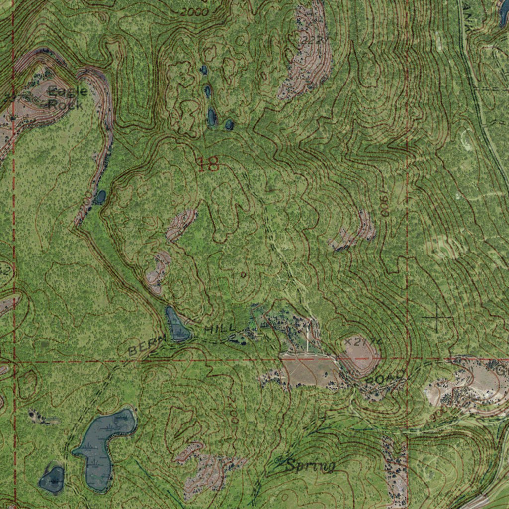 WA-Four Mound Prairie: GeoChange 1972-2011 Map by Western Michigan ...
