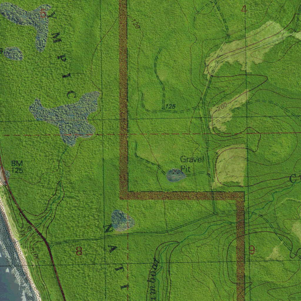 WA-Destruction Island: GeoChange 1980-2011 Map by Western Michigan ...