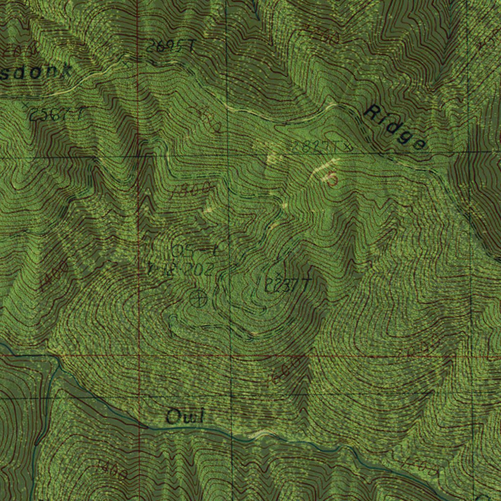 WA-Spruce Mountain: GeoChange 1987-2011 Map by Western Michigan ...