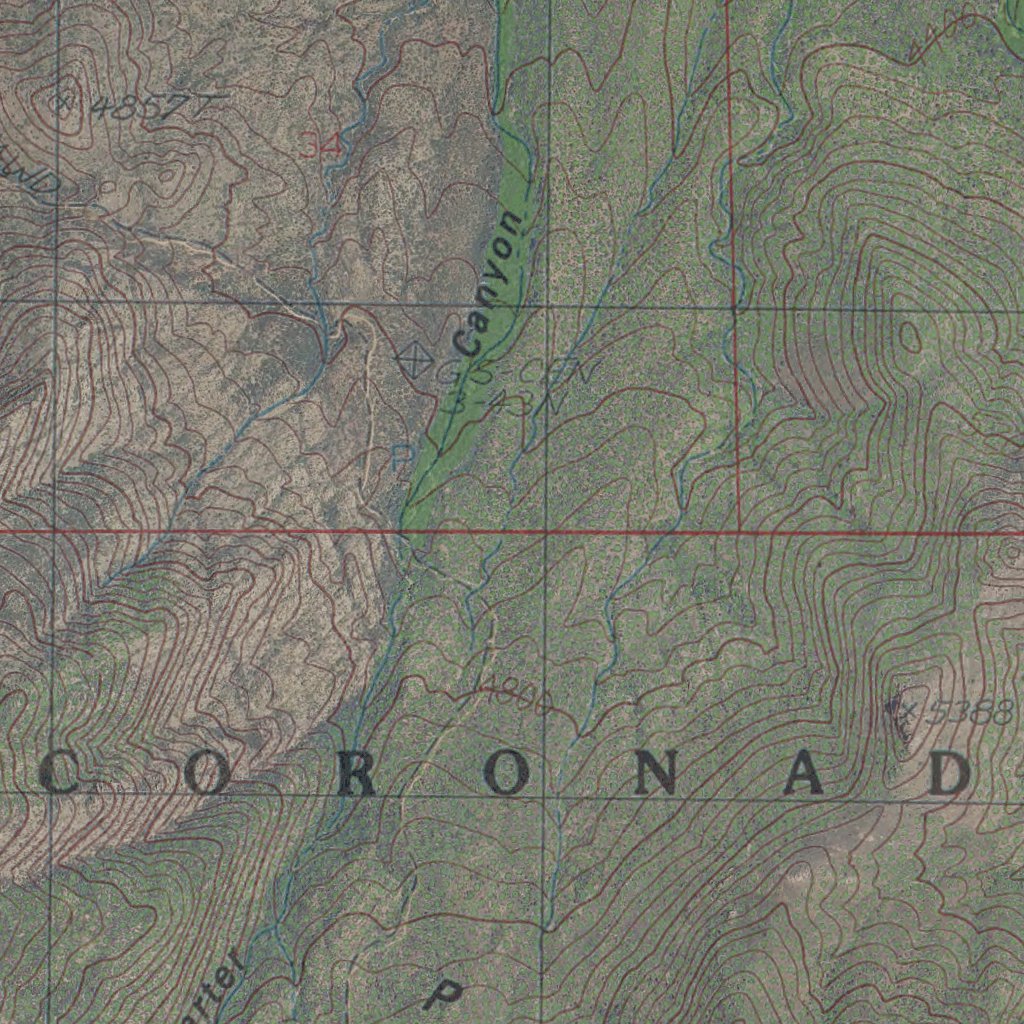 AZ-Shingle Mill Mountain: GeoChange 1981-2010 Map by Western Michigan ...