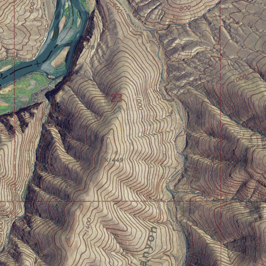 OR-Esau Canyon: GeoChange 1969-2012 Map by Western Michigan University ...