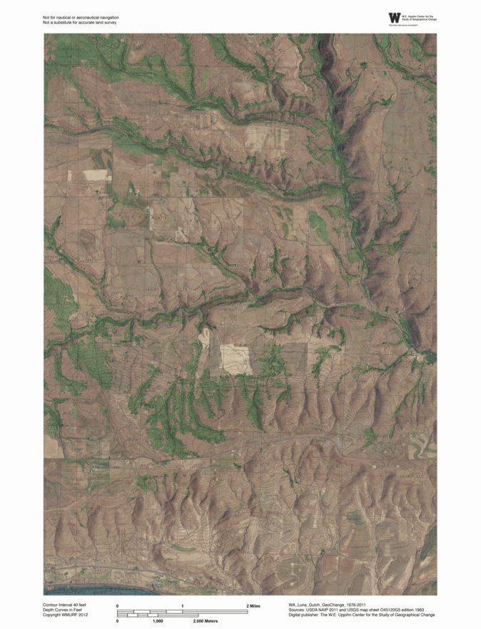 WA-Luna Gulch: GeoChange 1976-2011 Map by Western Michigan University ...
