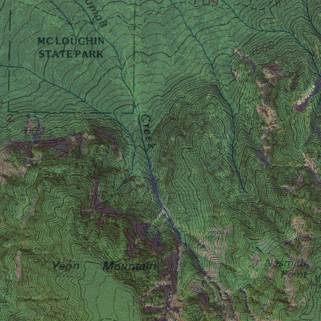 OR-WA-Multnomah Falls: GeoChange 1982-2012 Map by Western Michigan ...