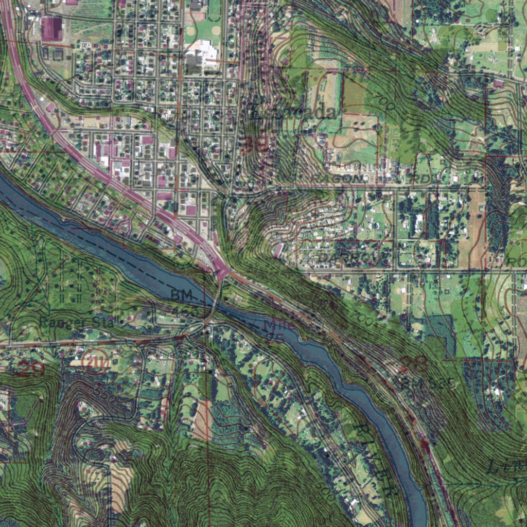 OR-Estacada: GeoChange 1960-2012 Map by Western Michigan University ...