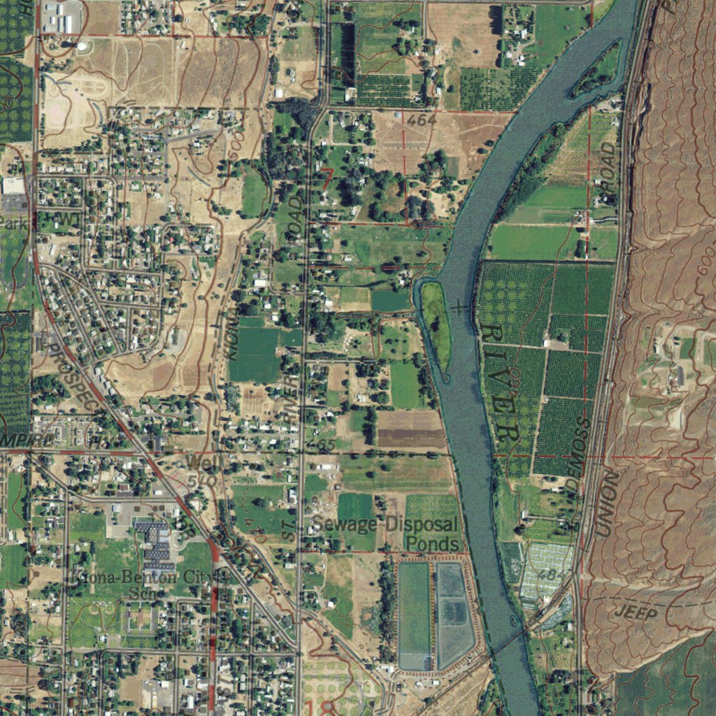 WA-Benton City: GeoChange 1973-2011 Map by Western Michigan University ...