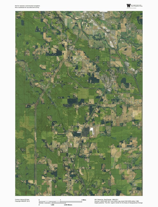 WA-Napavine: GeoChange 1980-2011 Map by Western Michigan University ...