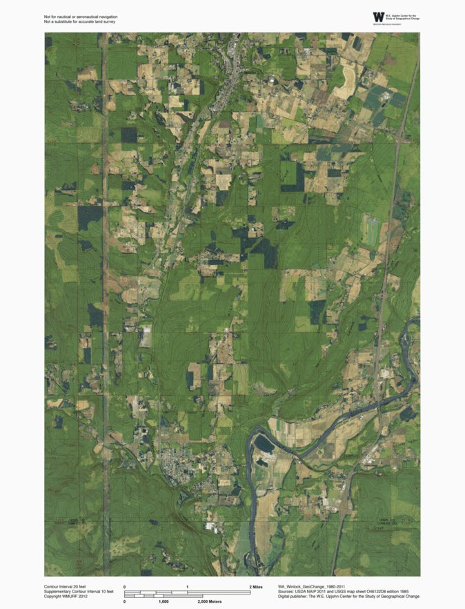 WA-Winlock: GeoChange 1980-2011 Map by Western Michigan University ...