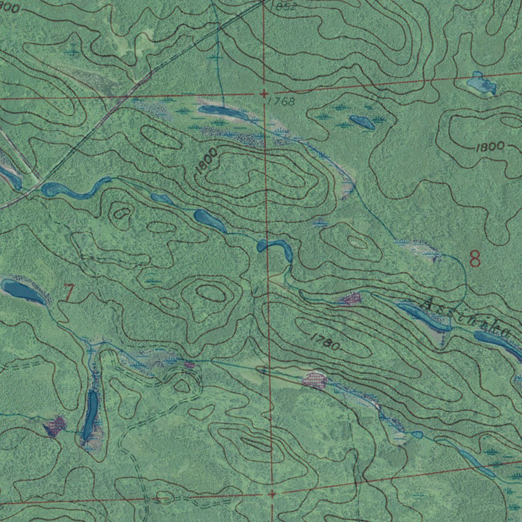 MN-Northern Light Lake: GeoChange 1957-2010 Map by Western Michigan ...