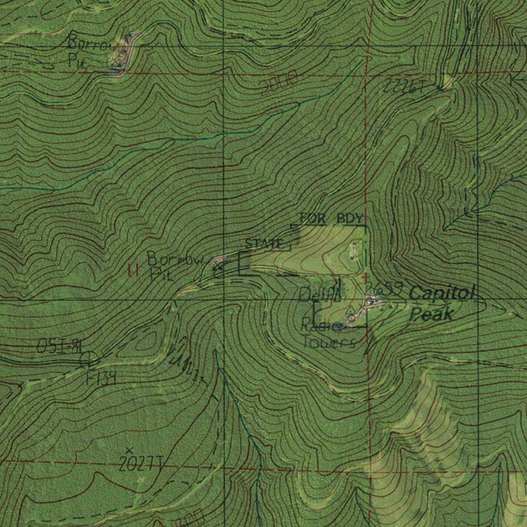 WA-Capitol Peak: GeoChange 1982-2011 Map by Western Michigan University ...
