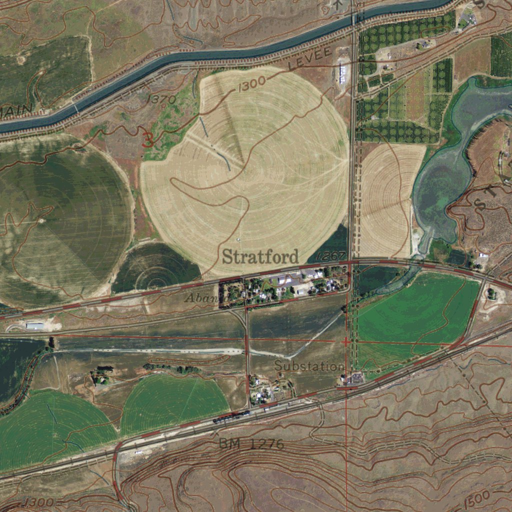 WA-Stratford: GeoChange 1954-2011 Map by Western Michigan University ...