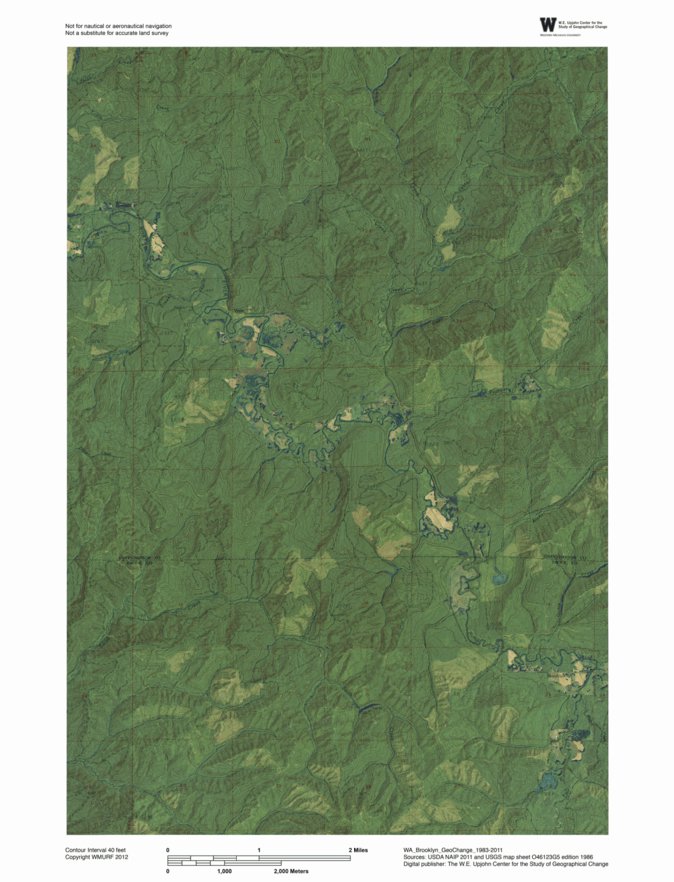 WA-Brooklyn: GeoChange 1983-2011 Map by Western Michigan University ...