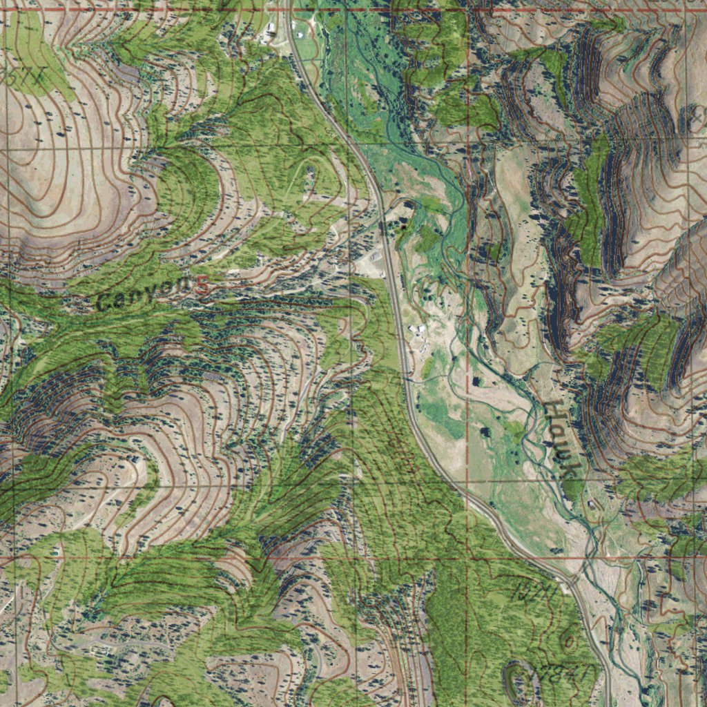 WA-Olsen Canyon: GeoChange 1980-2011 Map by Western Michigan University ...