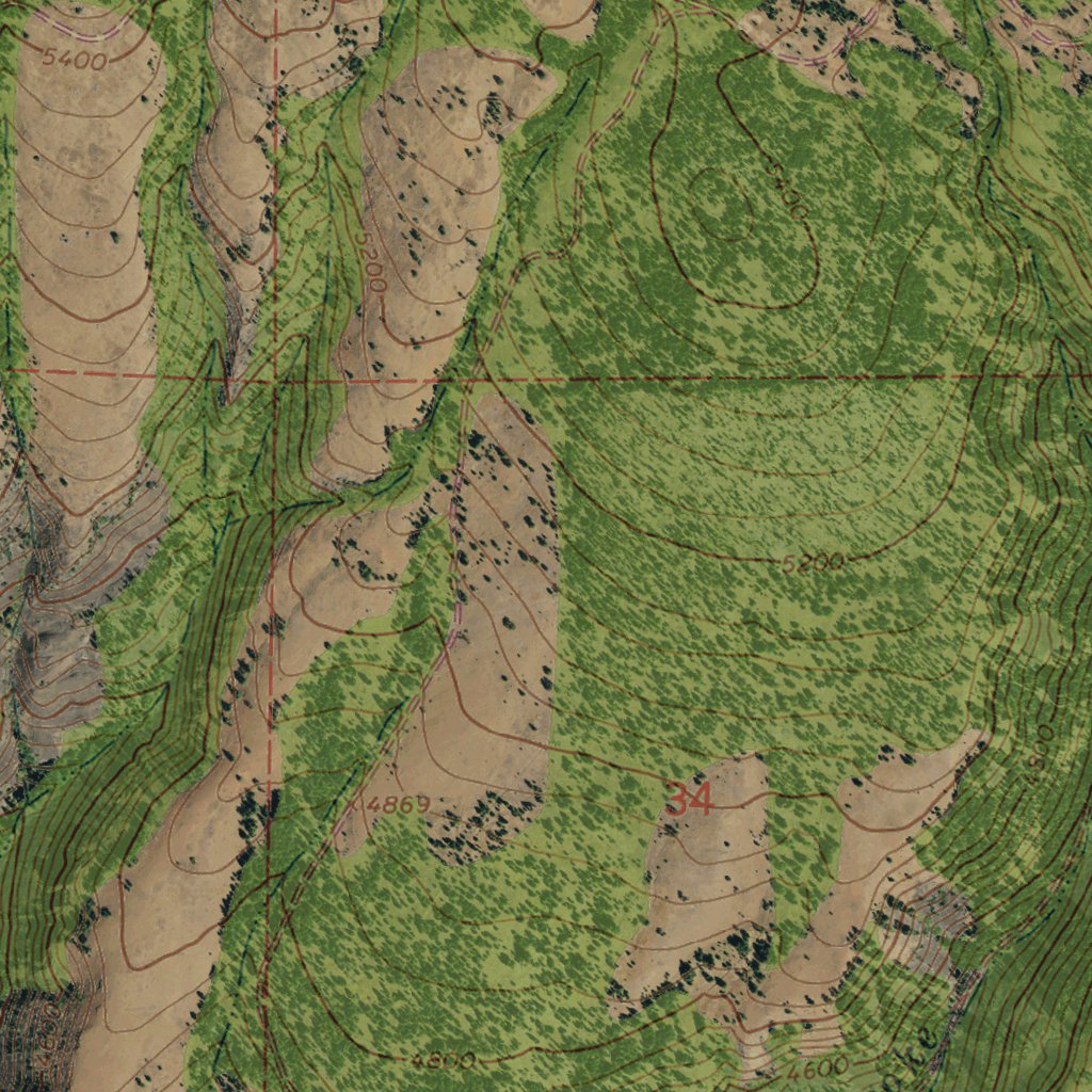 WA-Colockum Pass: GeoChange 1964-2011 Map by Western Michigan ...