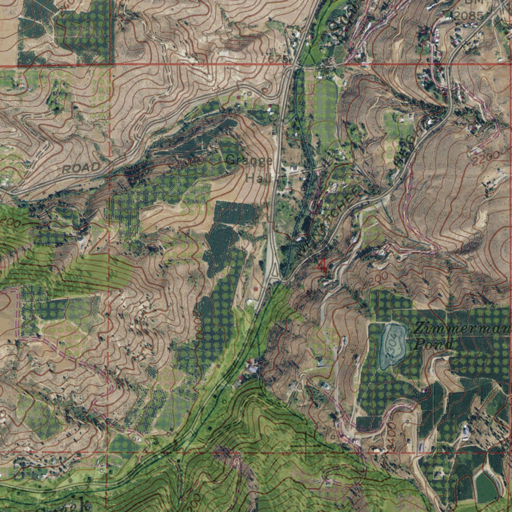 WA-Wenatchee Heights: GeoChange 1964-2011 Map by Western Michigan ...