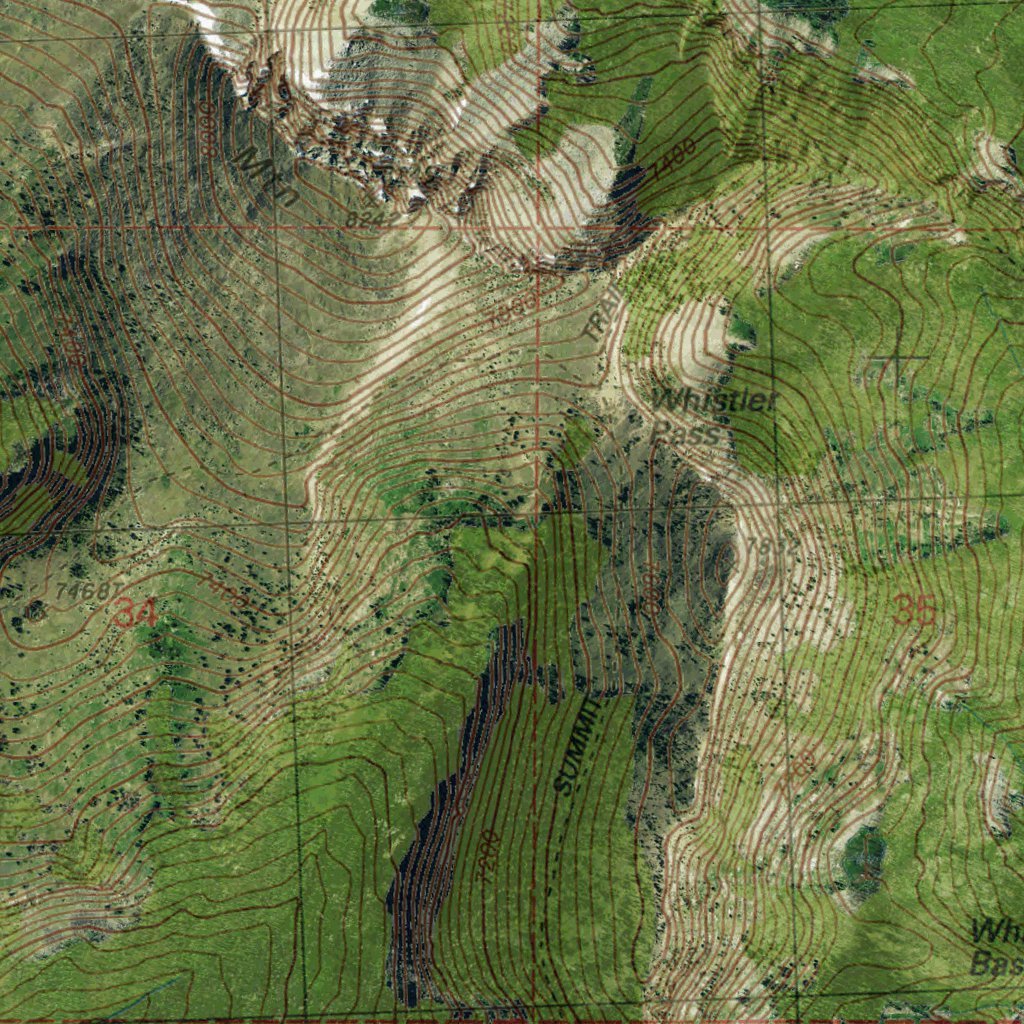 WA-Tiffany Mountain: GeoChange 1985-2011 Map by Western Michigan ...
