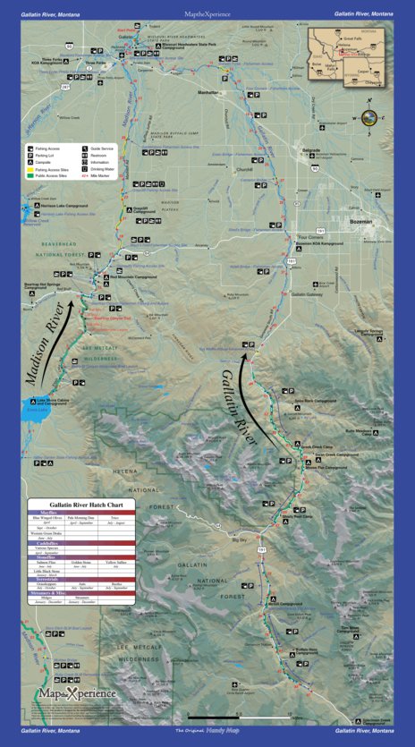 Gallatin River & Lower Madison River - Fish Montana Map by Map the ...