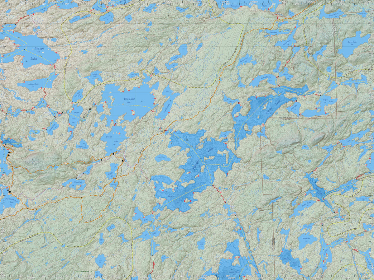 Wild Map™ Thomas (Terrain) by Quiet Wild, LLC | Avenza Maps