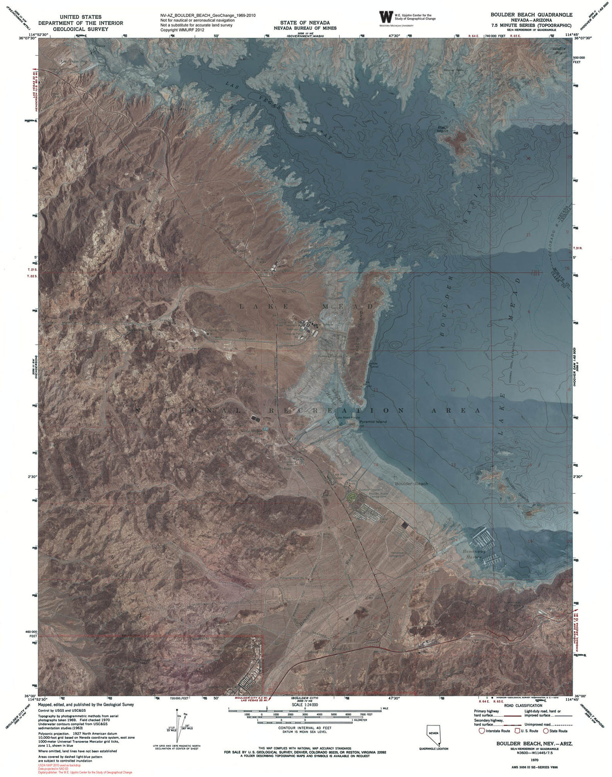 Lake Mead National Recreation Area - West (Bundle) Map by Western ...