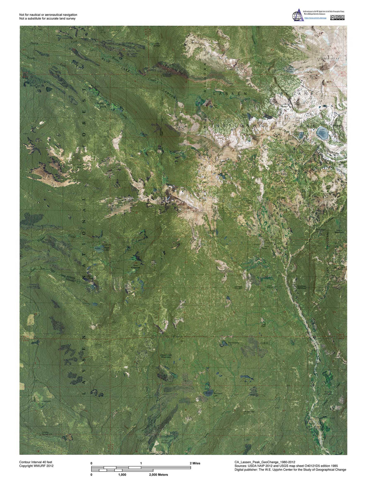 Lassen Volcanic National Park (Bundle) Map by Western Michigan ...