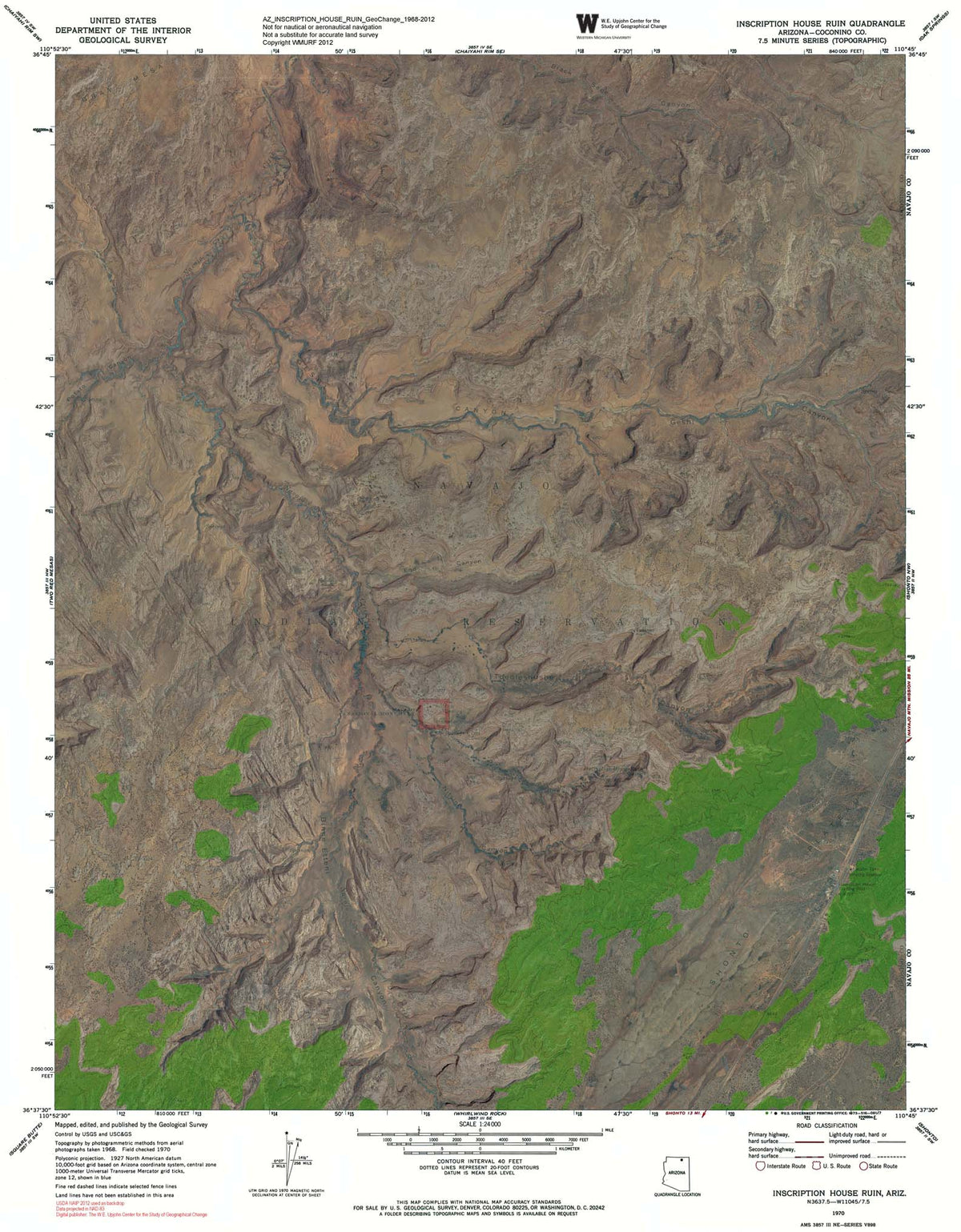 Navajo National Monument (Bundle) Map by Western Michigan University ...