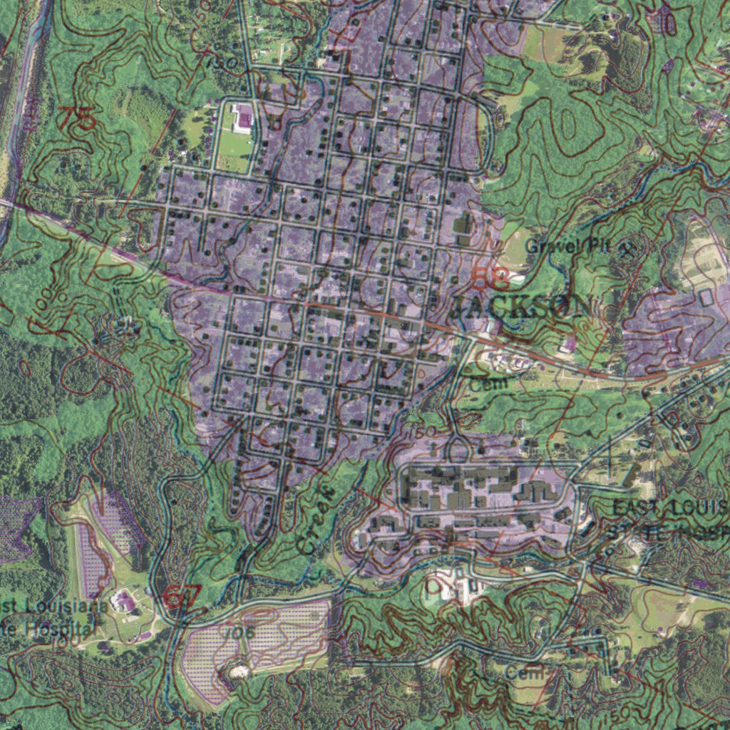 LA-Jackson: GeoChange 1952-2010 Map by Western Michigan University ...
