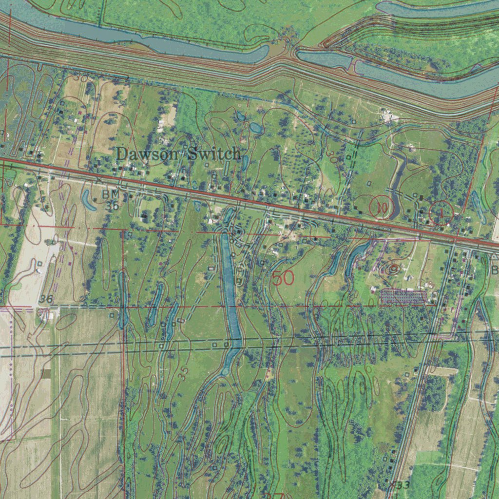 LA-Morganza: GeoChange 1966-2009 Map by Western Michigan University ...