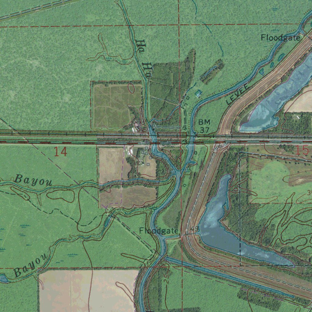 LA-Swayze Lake: GeoChange 1966-2010 Map by Western Michigan University ...