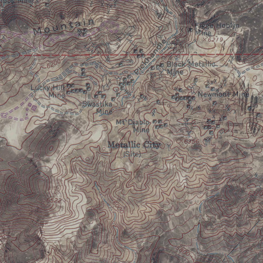 NV-Candelaria: GeoChange 1966-2012 Map by Western Michigan University ...