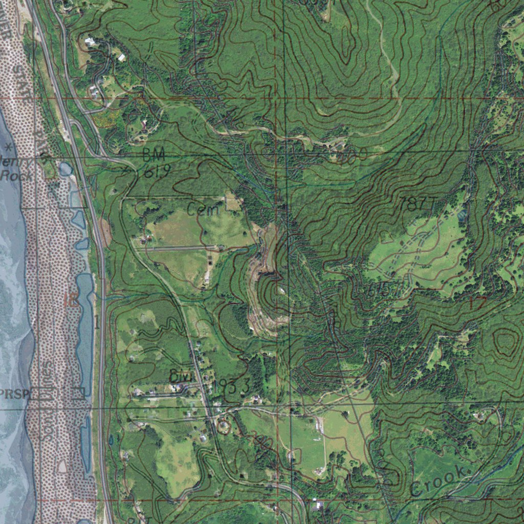 OR-Cape Sebastian: GeoChange 1982-2012 Map by Western Michigan ...