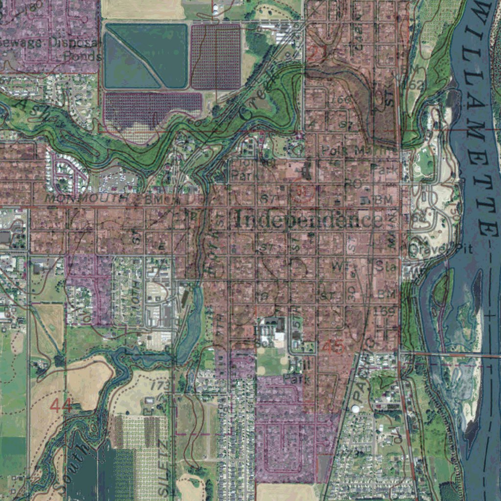 OR-Monmouth: GeoChange 1967-2012 Map by Western Michigan University ...