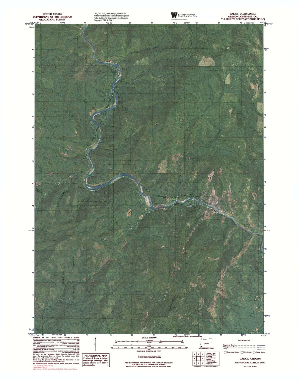 Rogue River State Scenic Waterway (Bundle) Map by Western Michigan ...
